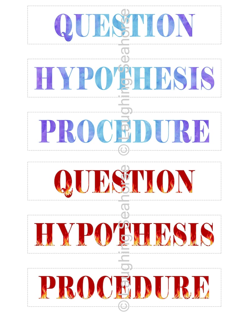 CUSTOM Printable Science Project Labels - Etsy