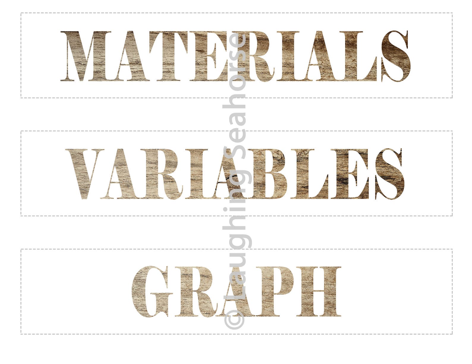 Printable Brown Wood Science Project Labels - Etsy