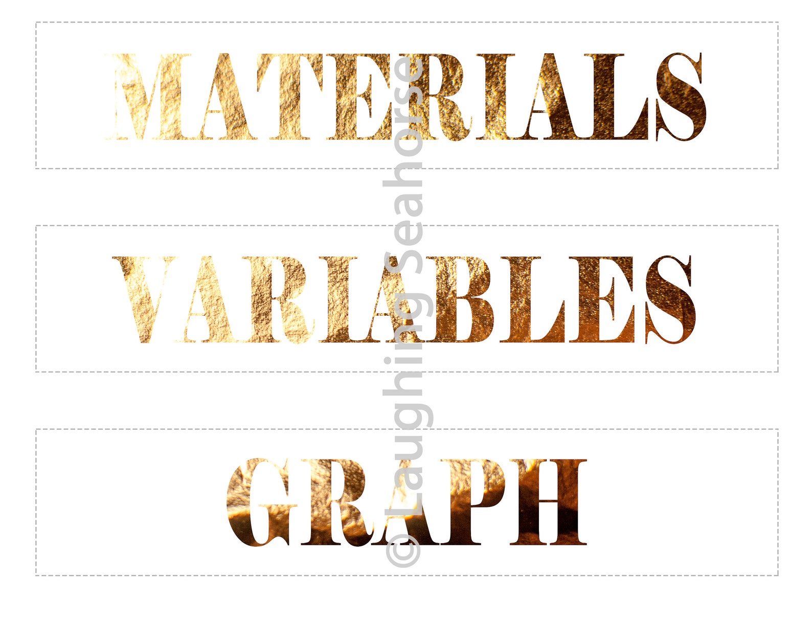 Printable Metallic Copper Science Project Labels - Etsy