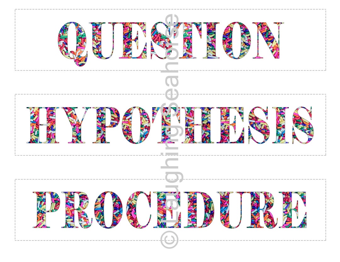 Printable Colorful Rainbow Sprinkles Science Project Labels - Etsy