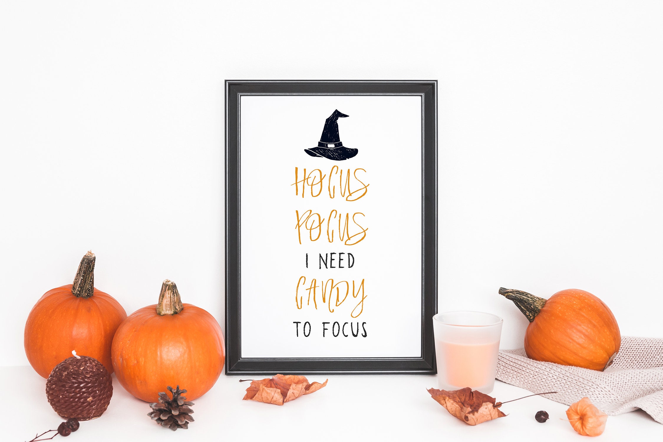Hocus Pocus I Need Candy to Focus - Funny Halloween Printable ...