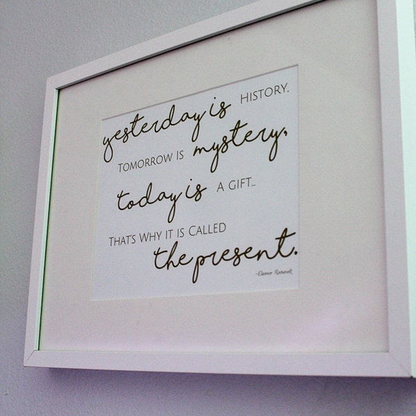 Yesterday is History - Etsy