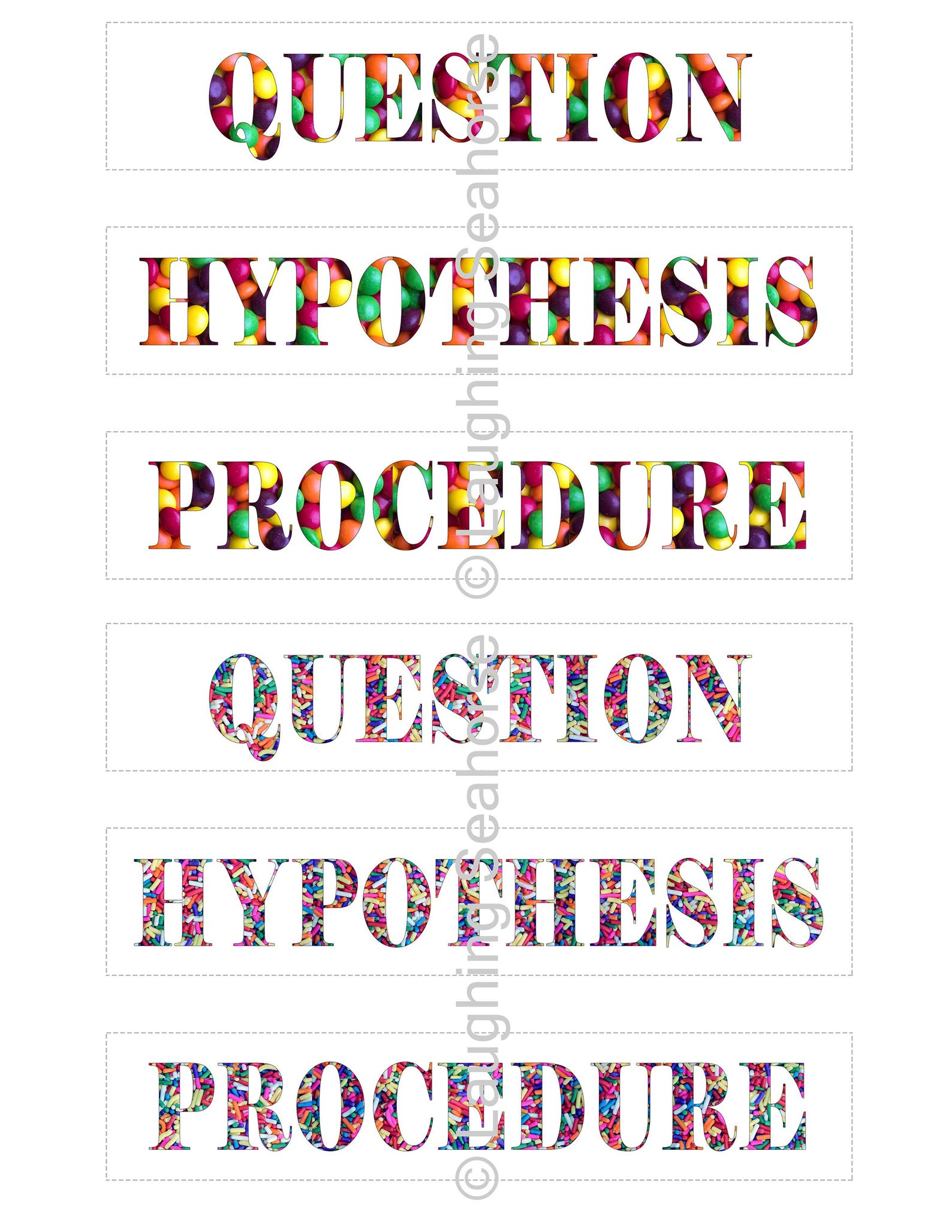 CUSTOM Printable Science Project Labels - Etsy