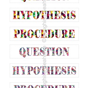 CUSTOM Printable Science Project Labels - Etsy
