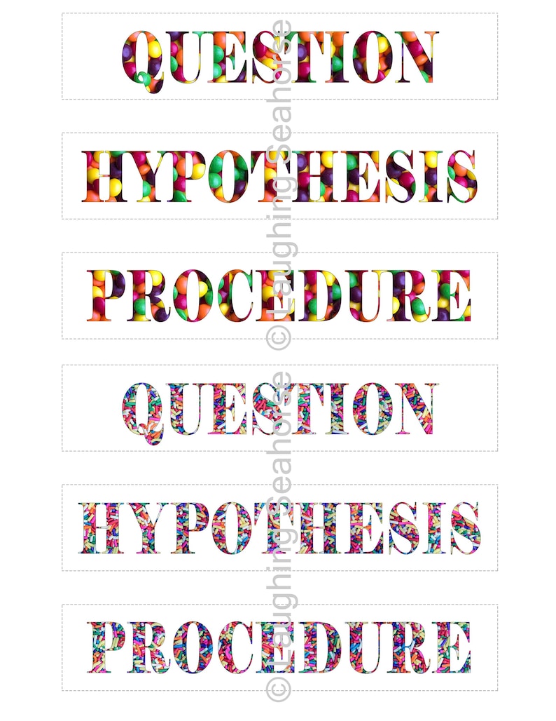 CUSTOM Printable Science Project Labels - Etsy