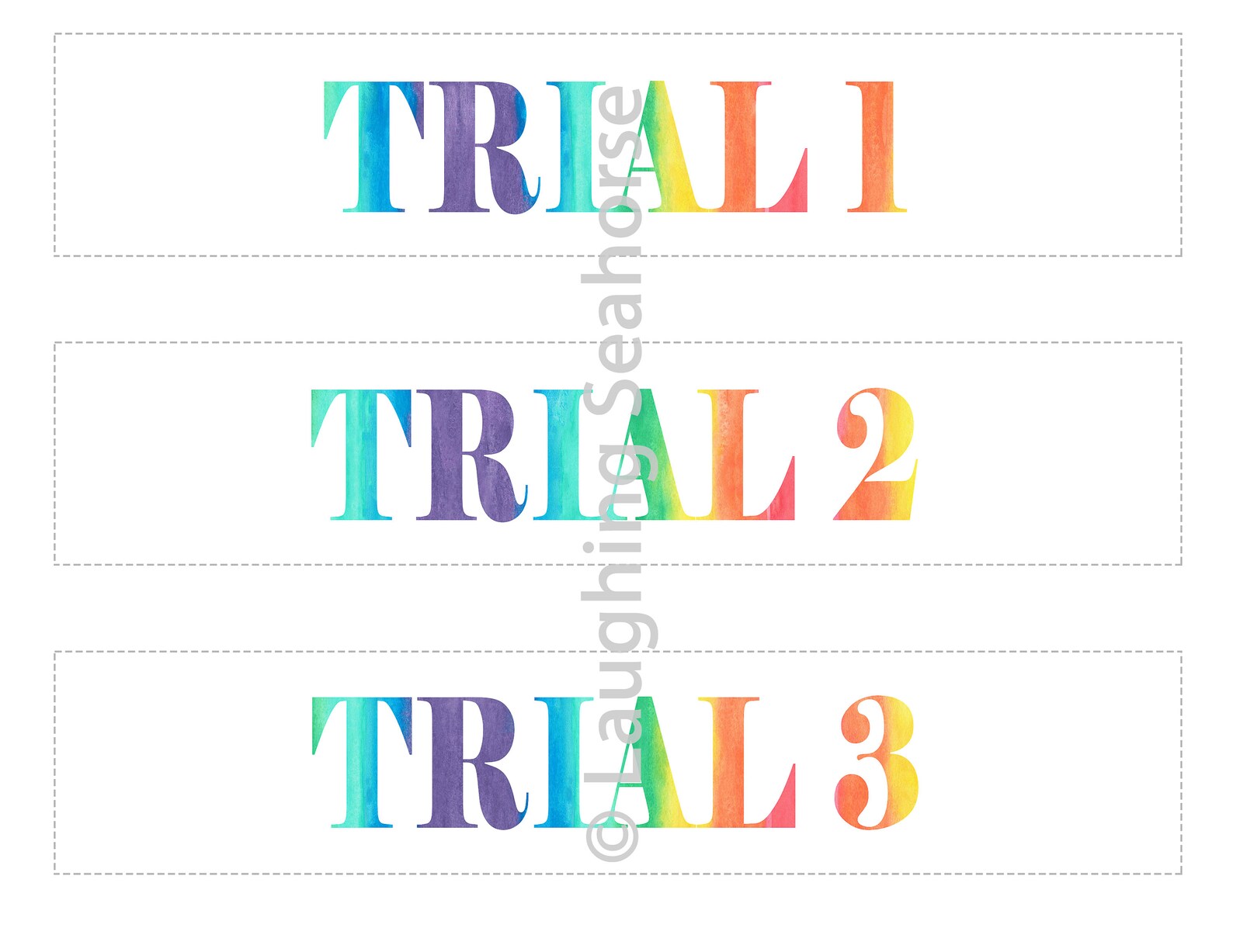 Printable Rainbow Science Project Labels - Etsy