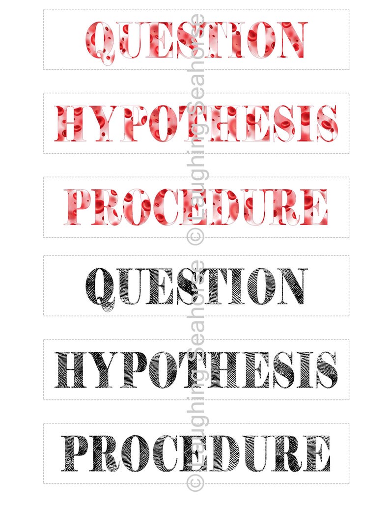 CUSTOM Printable Science Project Labels - Etsy