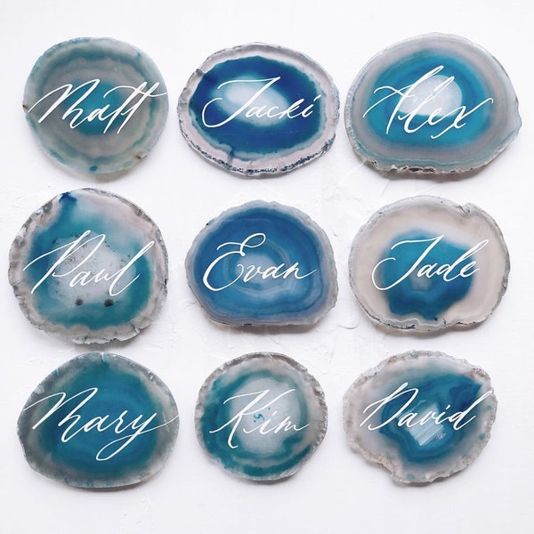 Agate Place Card - Etsy