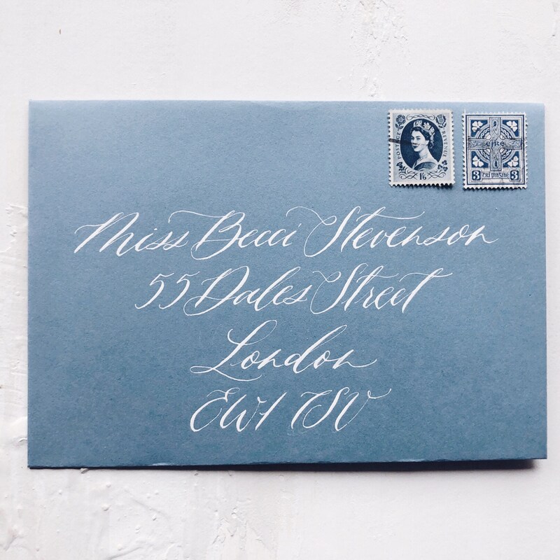 Wedding Envelope Calligraphy - Etsy