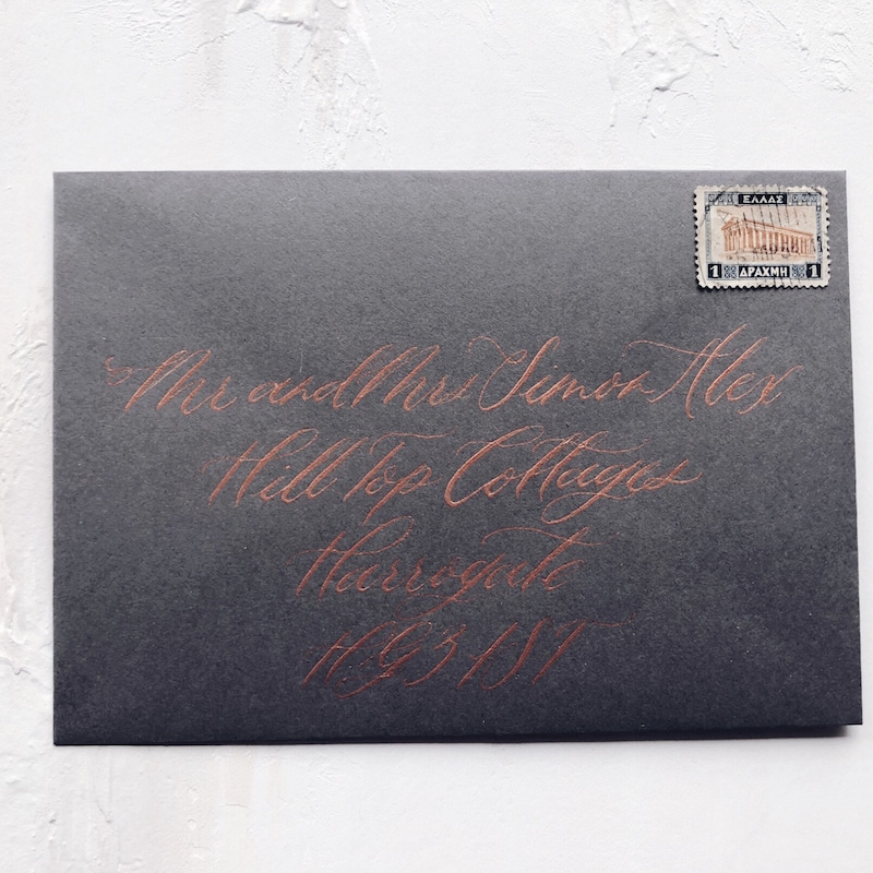 Calligraphy Envelope - Etsy