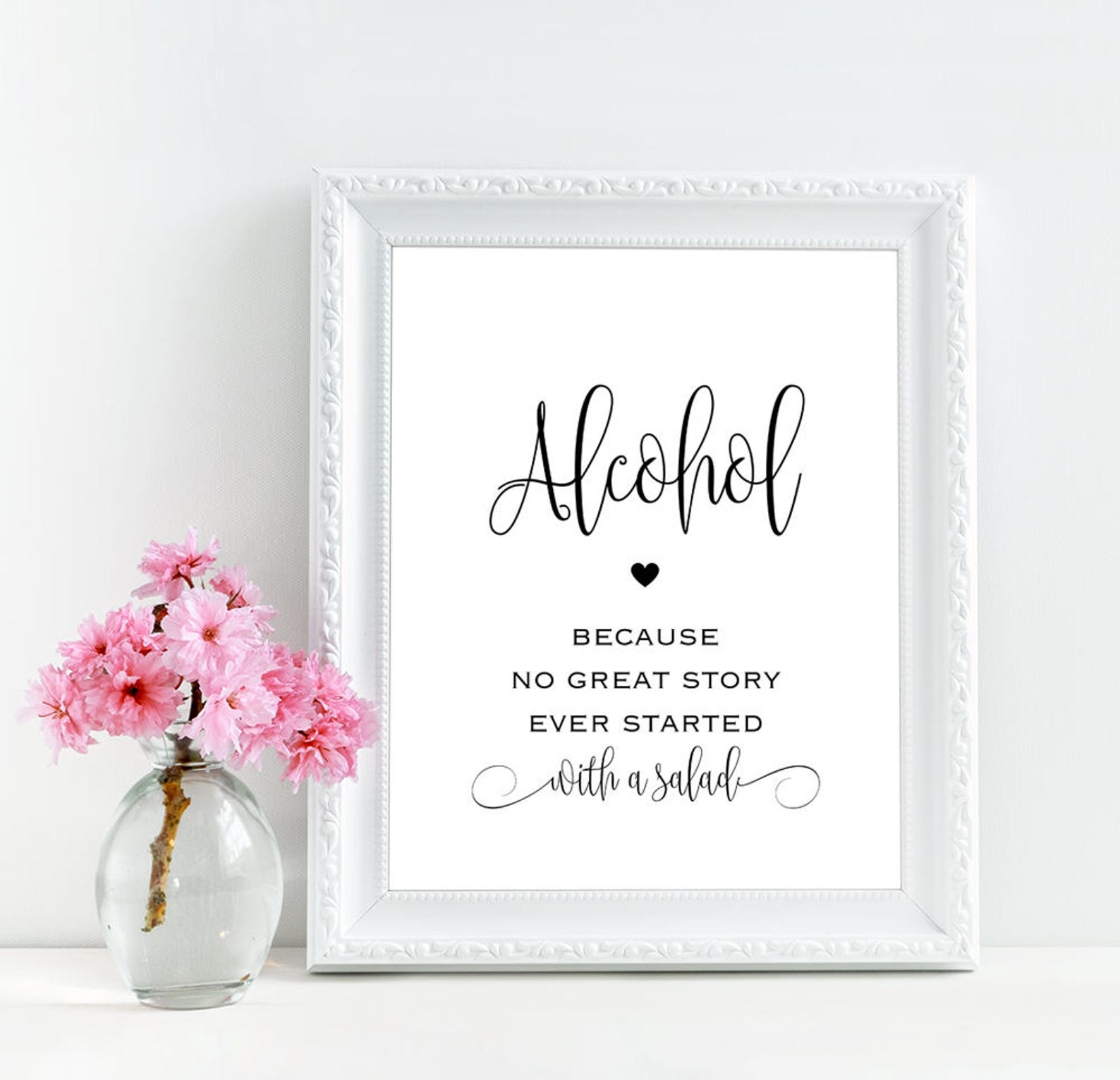 Funny Bar Sign Funny Alcohol Sign Printable Wedding Bar - Etsy