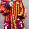 US & NL Crochet Pattern Weed Leaf Hexa Cardi by Annah Haakt Hexagon ...