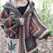 US & NL Crochet Pattern Weed Leaf Hexa Cardi by Annah Haakt | Hexagon ...