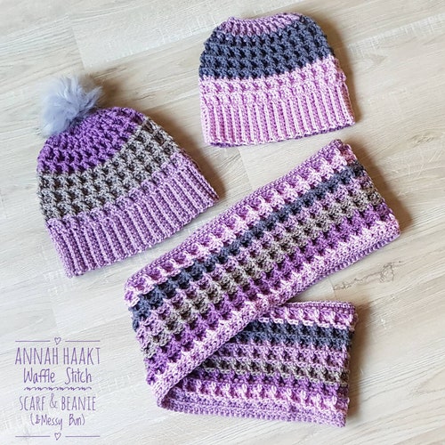 Crochet Waffle Stitch Beanie PDF Pattern - Etsy