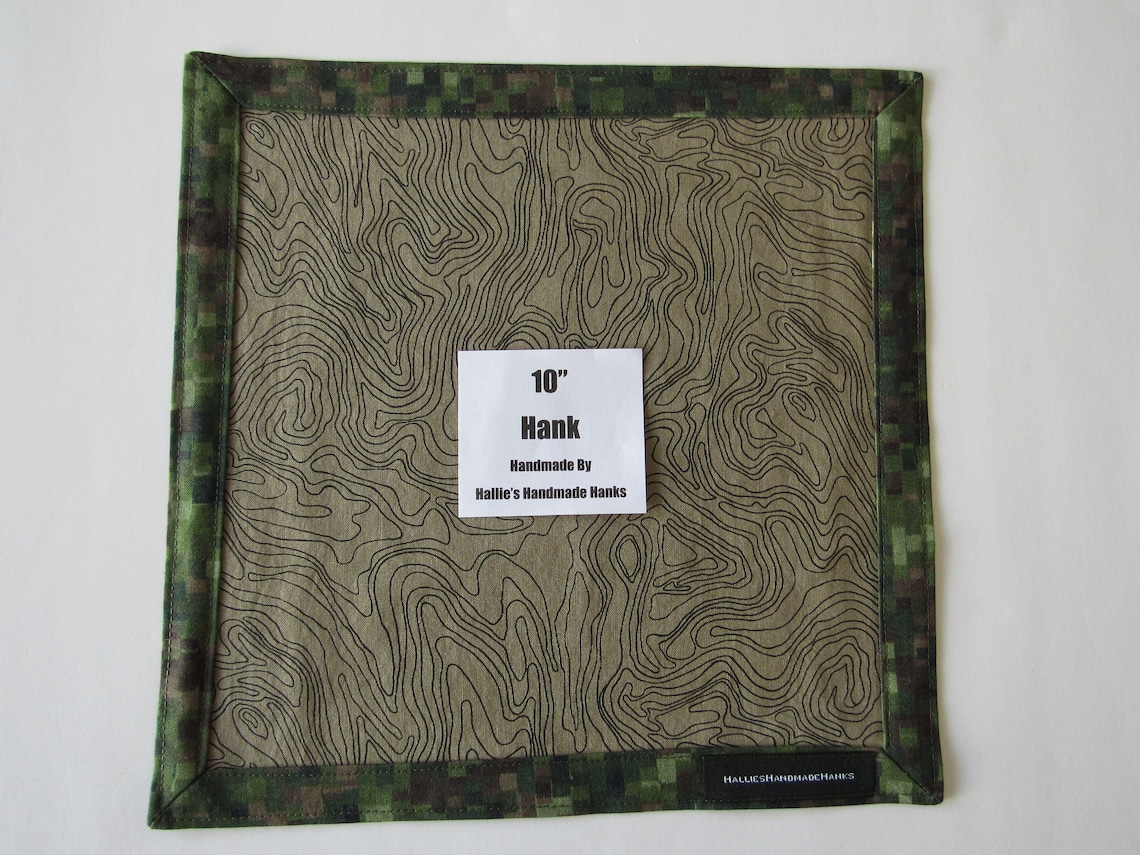 EDC Hank Topography Themed Hank Men's Handkerchief Women's Handkerchief ...