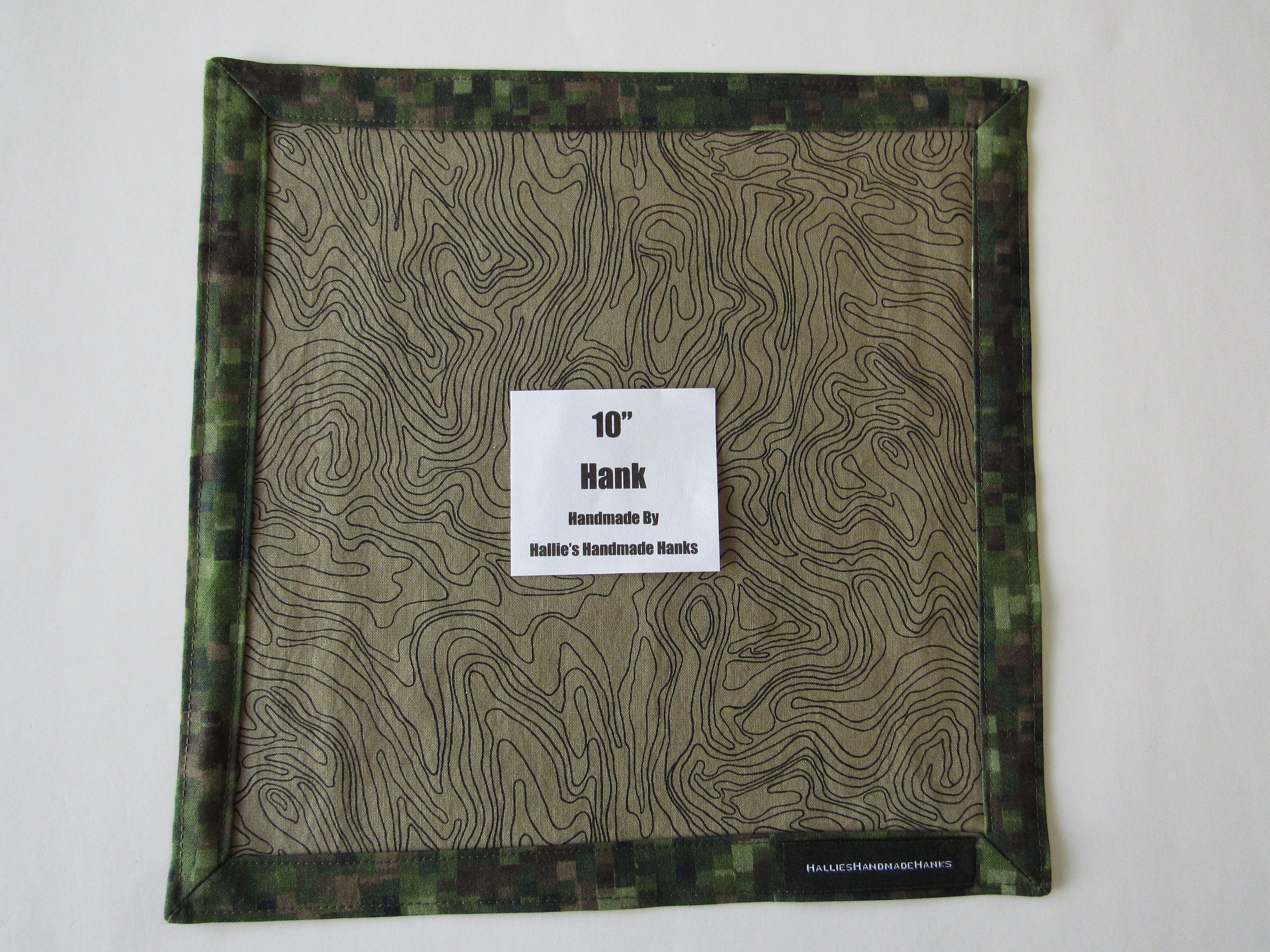 EDC Hank Topography Themed Hank Men's Handkerchief | Etsy