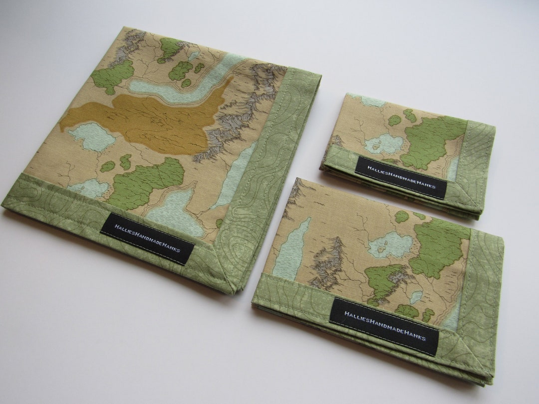 NEW! EDC Hank National Parks Topography Map Everyday Carry Hank Men's ...