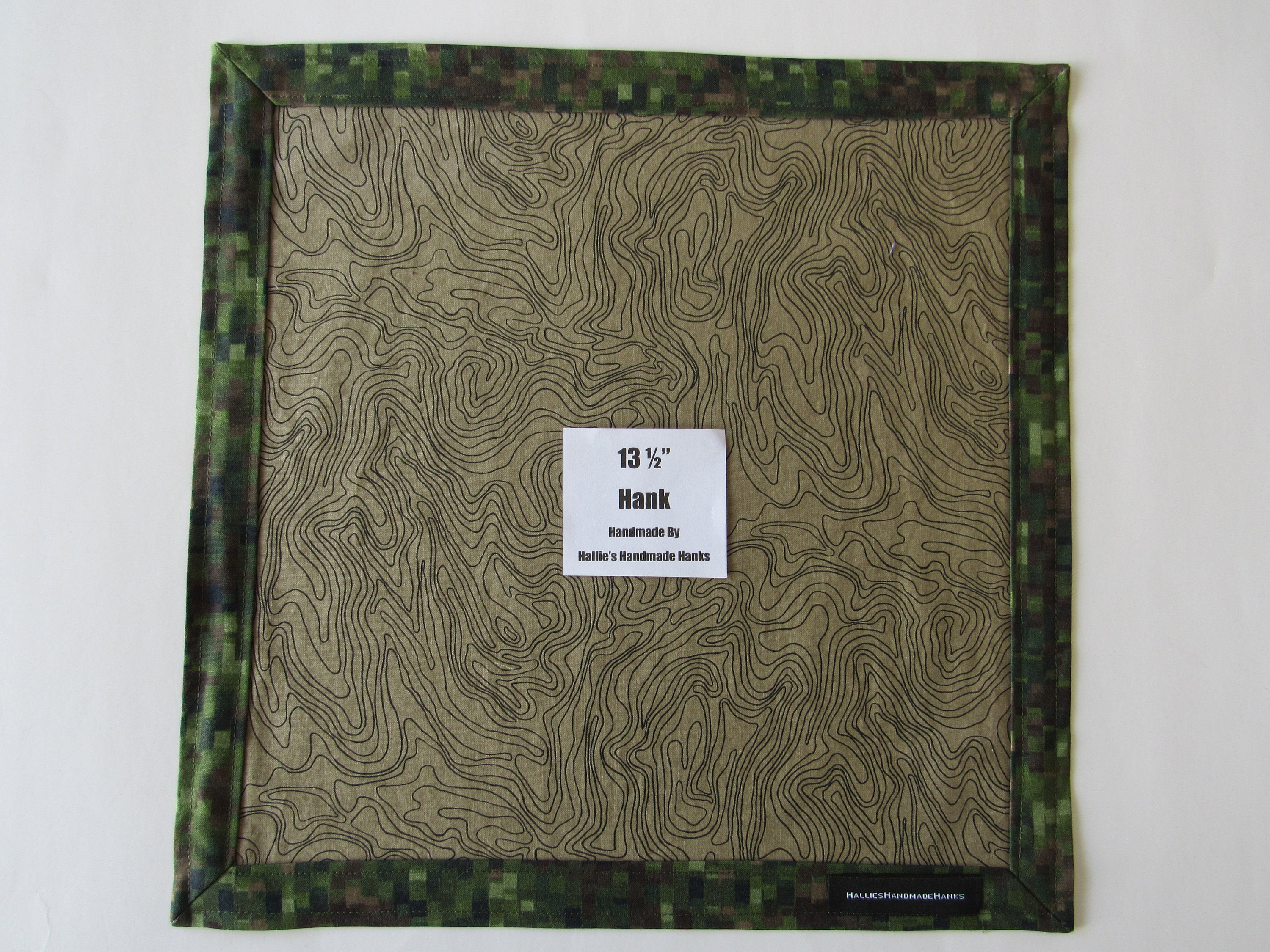 EDC Hank Topography Themed Hank Men's Handkerchief | Etsy