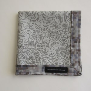 EDC Hank Topography Themed Hank Men's Handkerchief Women's Handkerchief ...