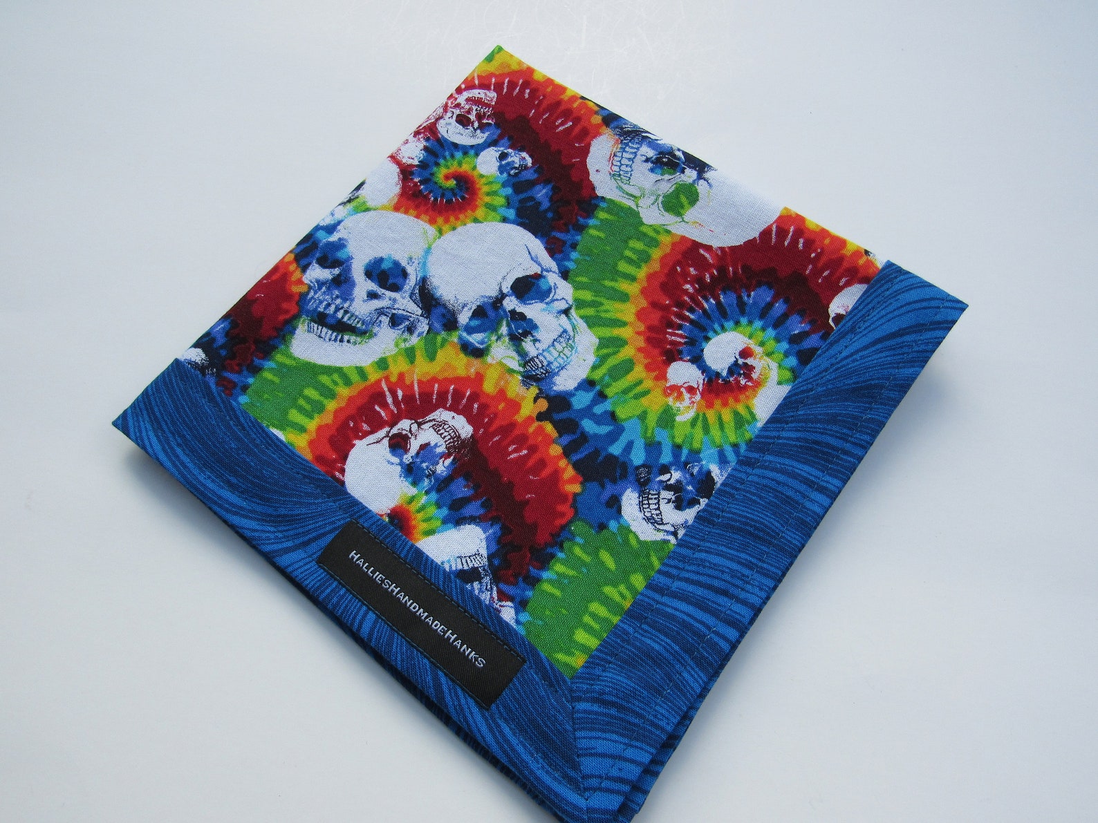 Groovy EDC Hank Skulls With Colorful Psychedelic Tie Dye | Etsy