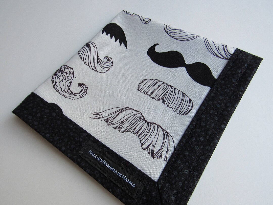 EDC Hank Mustache Fabric Handmade Handmade Cotton Hank Everyday Carry ...