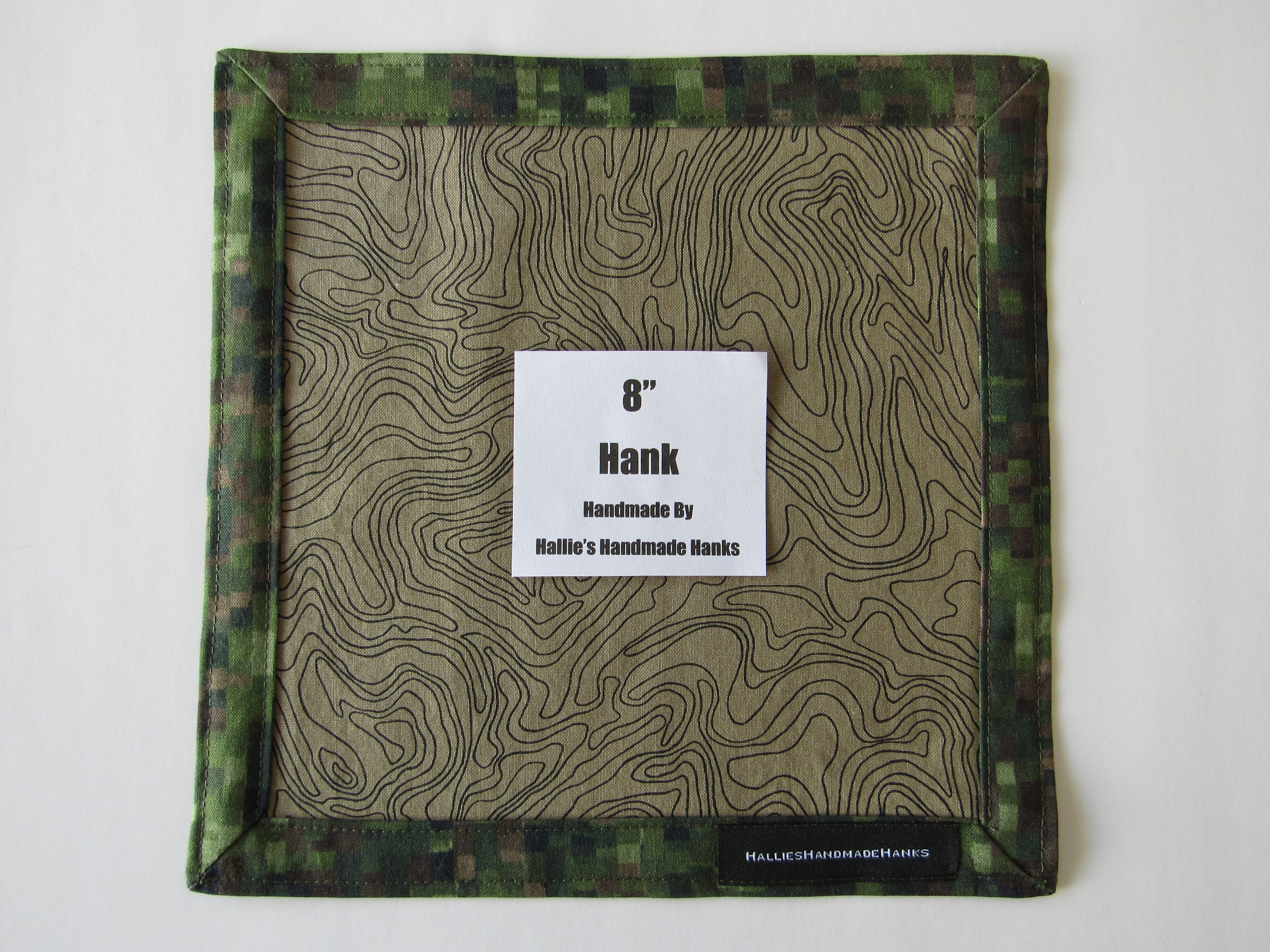 EDC Hank Topography Themed Hank Men's Handkerchief | Etsy