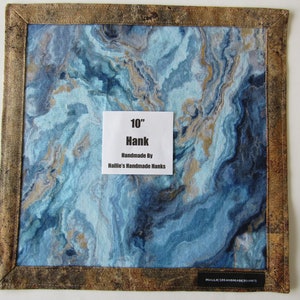 EDC Hank Ocean Topography Shades of Blue and Brown Men's Handkerchief ...