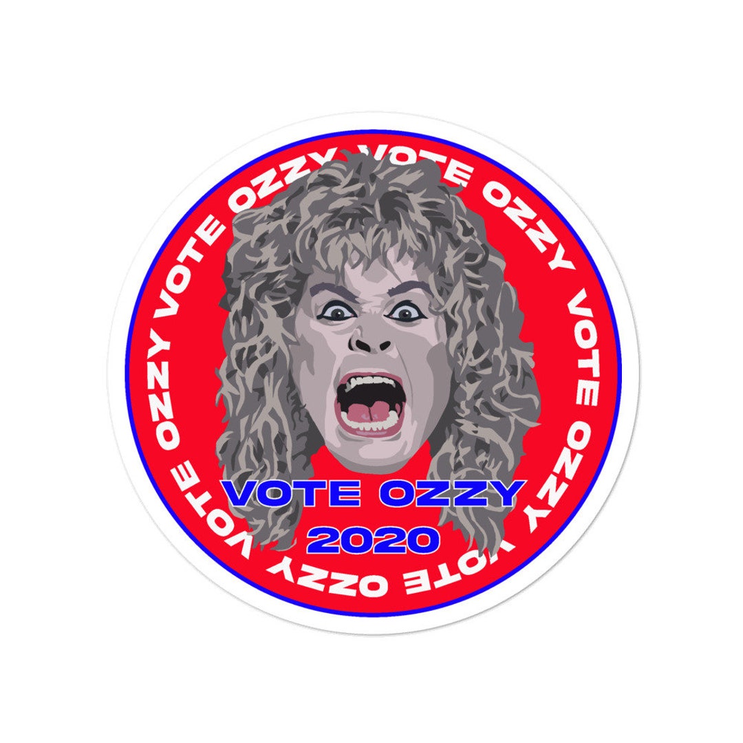 Vote Ozzy Ozzy Osbourne Black Sabbath Election 2020 Heavy Metal Decal ...