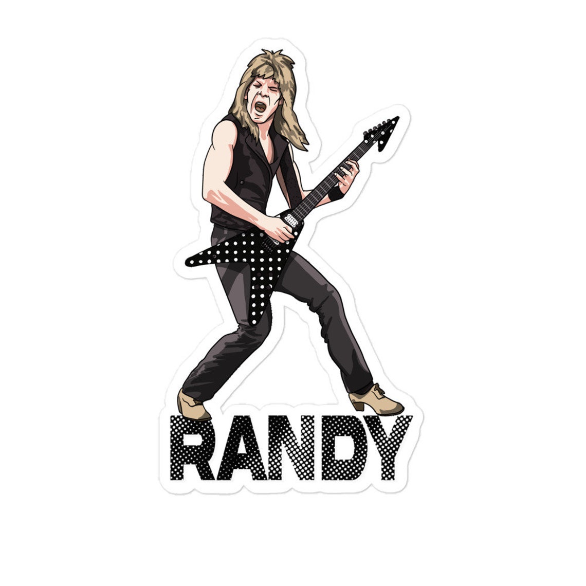 Randy Rhoads Ozzy Osborne Heavy Metal Vinyl Die Cut Decal | Etsy