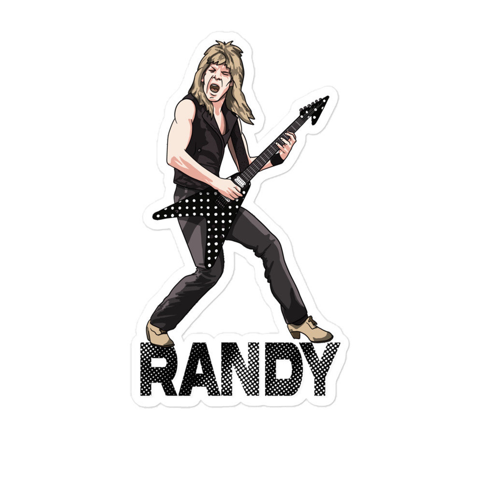 Randy Rhoads Ozzy Osborne Heavy Metal Vinyl Die Cut Decal Stickers ...
