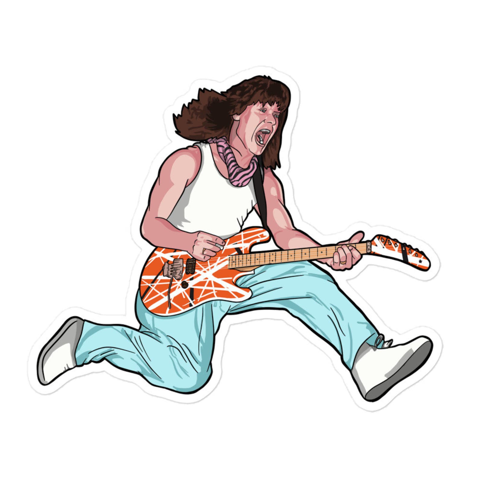 Eddie Van Halen Rock Music Heavy Metal Vinyl Decal Die Cut - Etsy