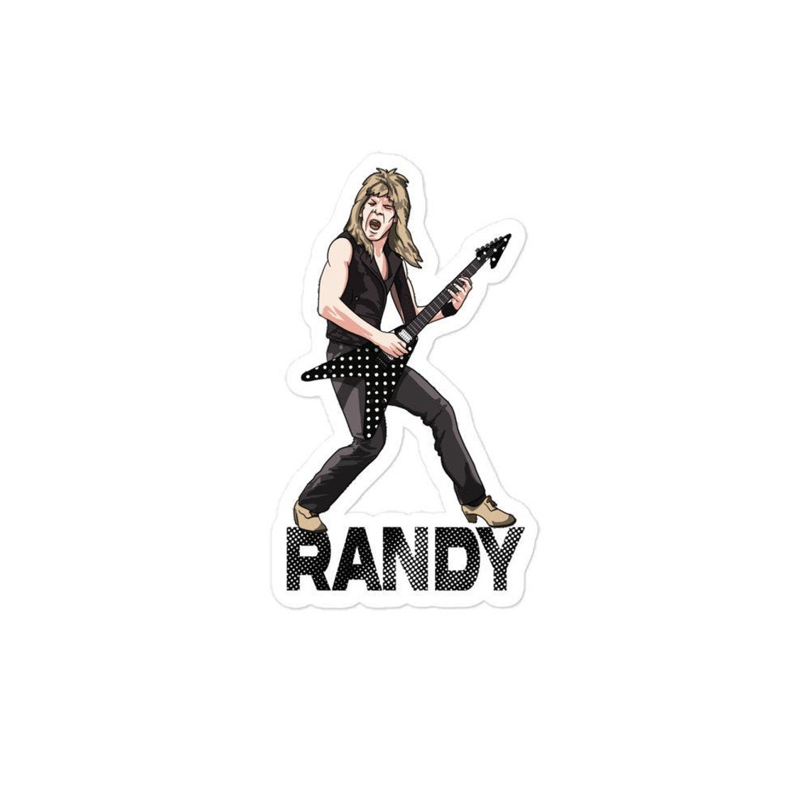 Randy Rhoads Ozzy Osborne Heavy Metal Vinyl Die Cut Decal | Etsy