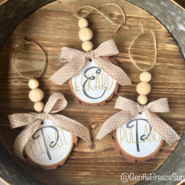 Monogrammed Ornament - Etsy