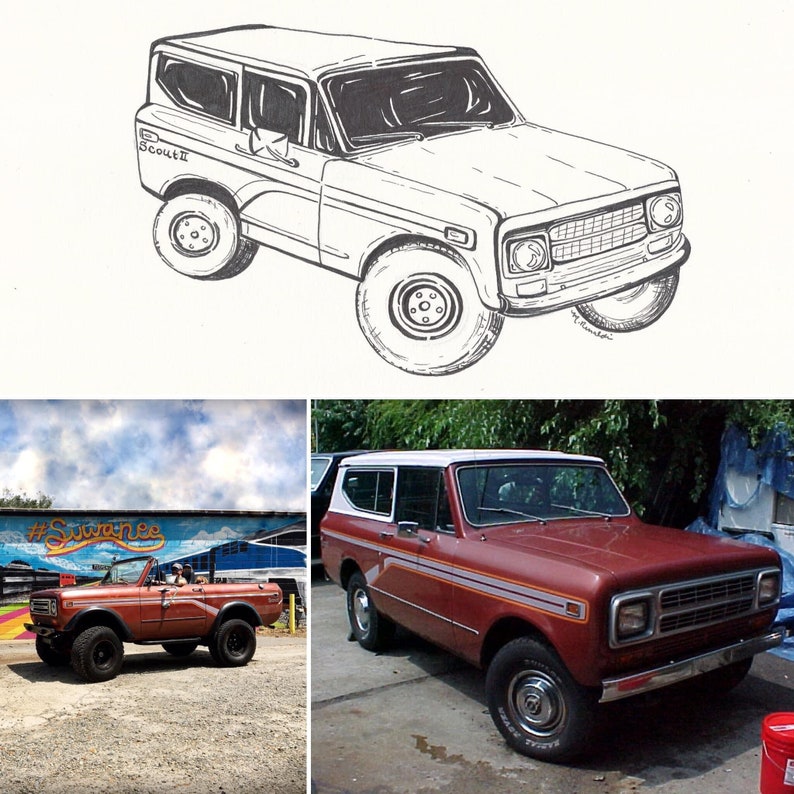 Personalized International Harvester IH Scout II Wood Slice - Etsy