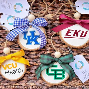 Personalized School Ornament for College, University, Collegiate, High ...