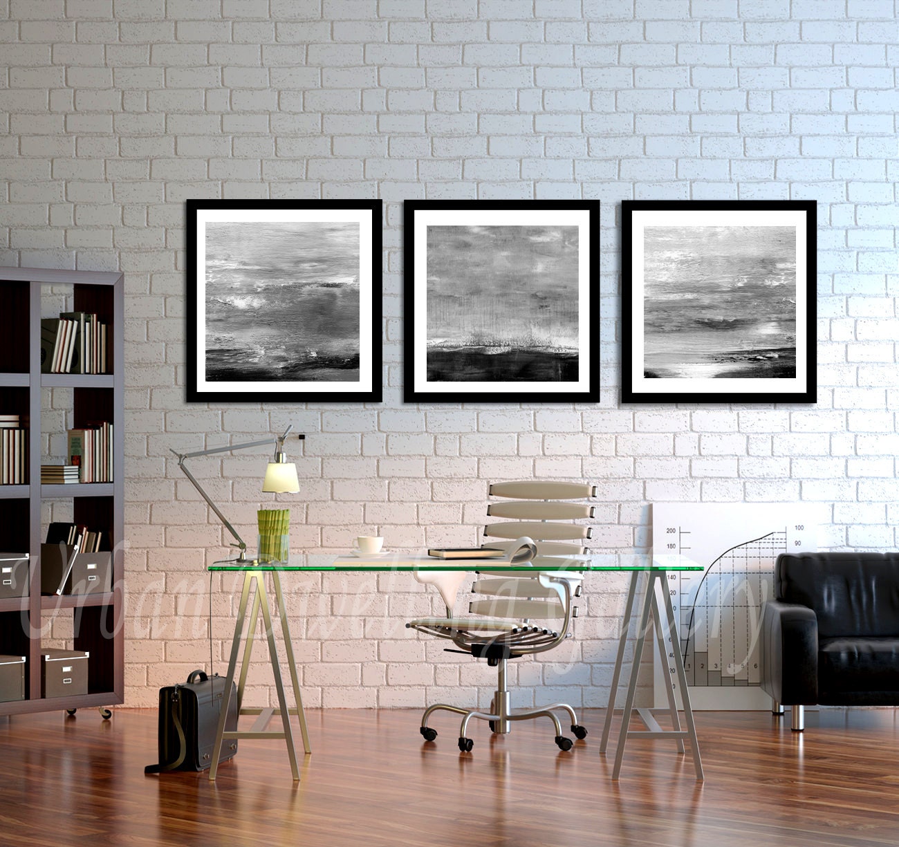 Abstract Art Print SET OF THREE Digital Download 3 Piece Art Modern Art ...