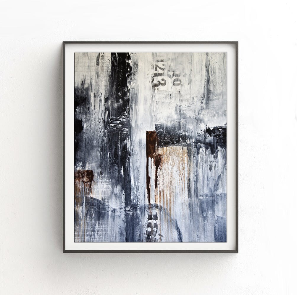 Black and White Digital Download Print Abstract Art Modern Urban Home ...