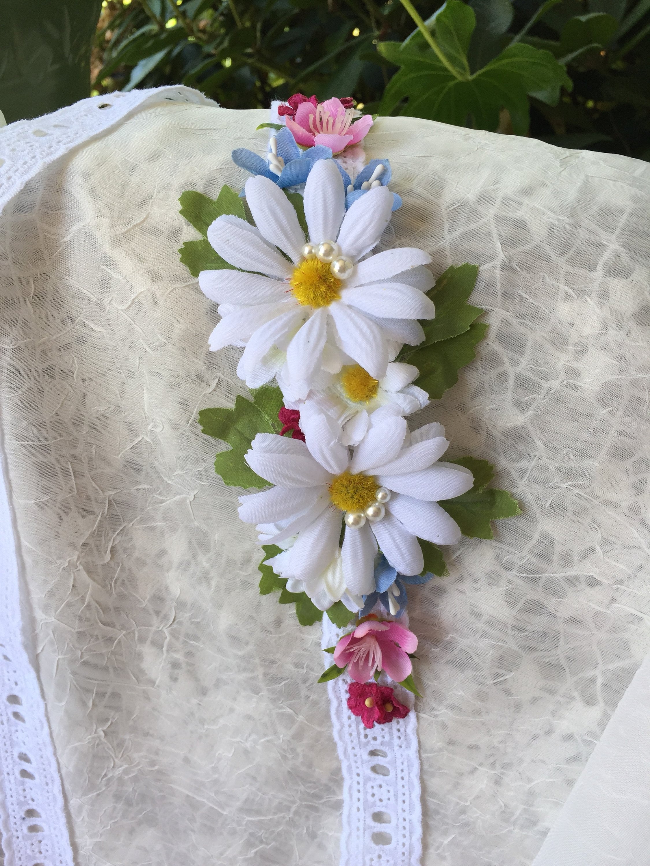 Flower girl belt daisy flower sash toddler flower girl sash | Etsy