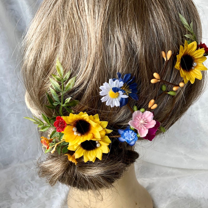 Sunflower Hair Piece - Etsy