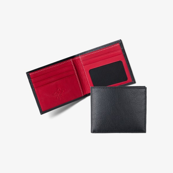 Red Leather Wallet - Etsy