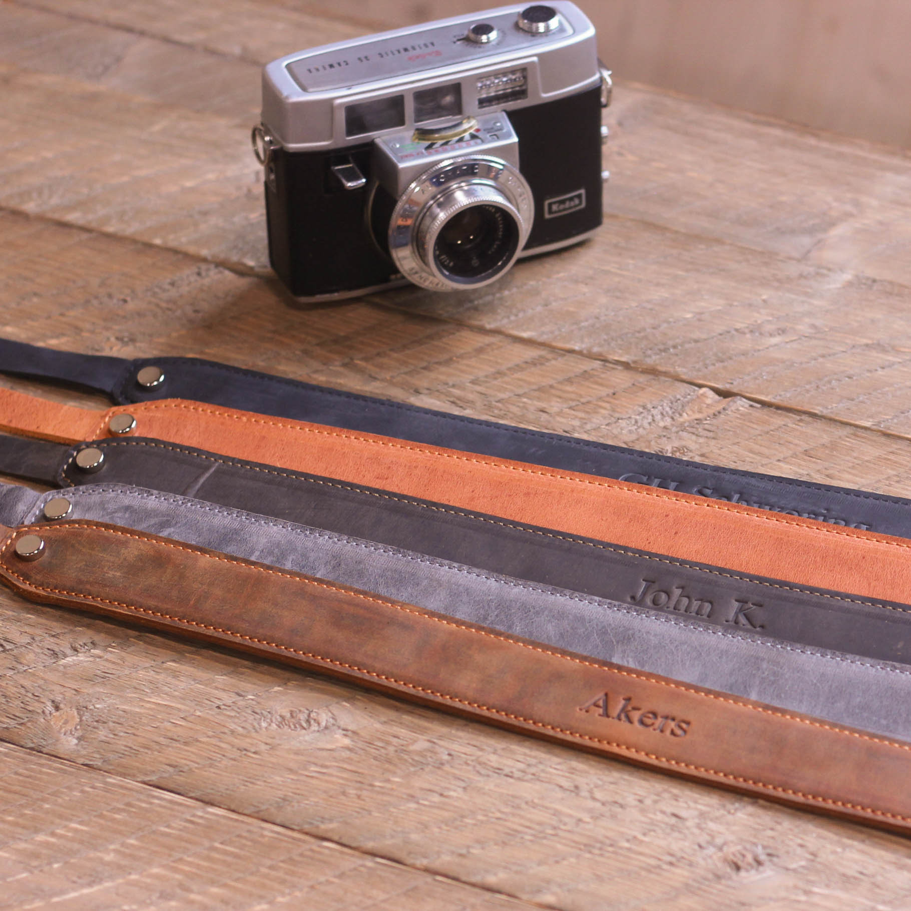 Personalized Pro Leather Camera Straps Custom Distressed | Etsy
