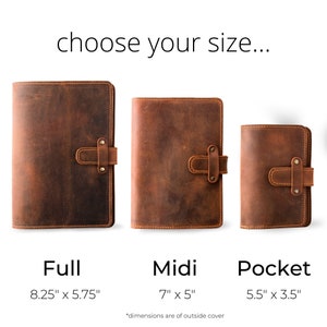 Personalized Leather Journal, Refillable Custom Notebook Cover, Travel ...