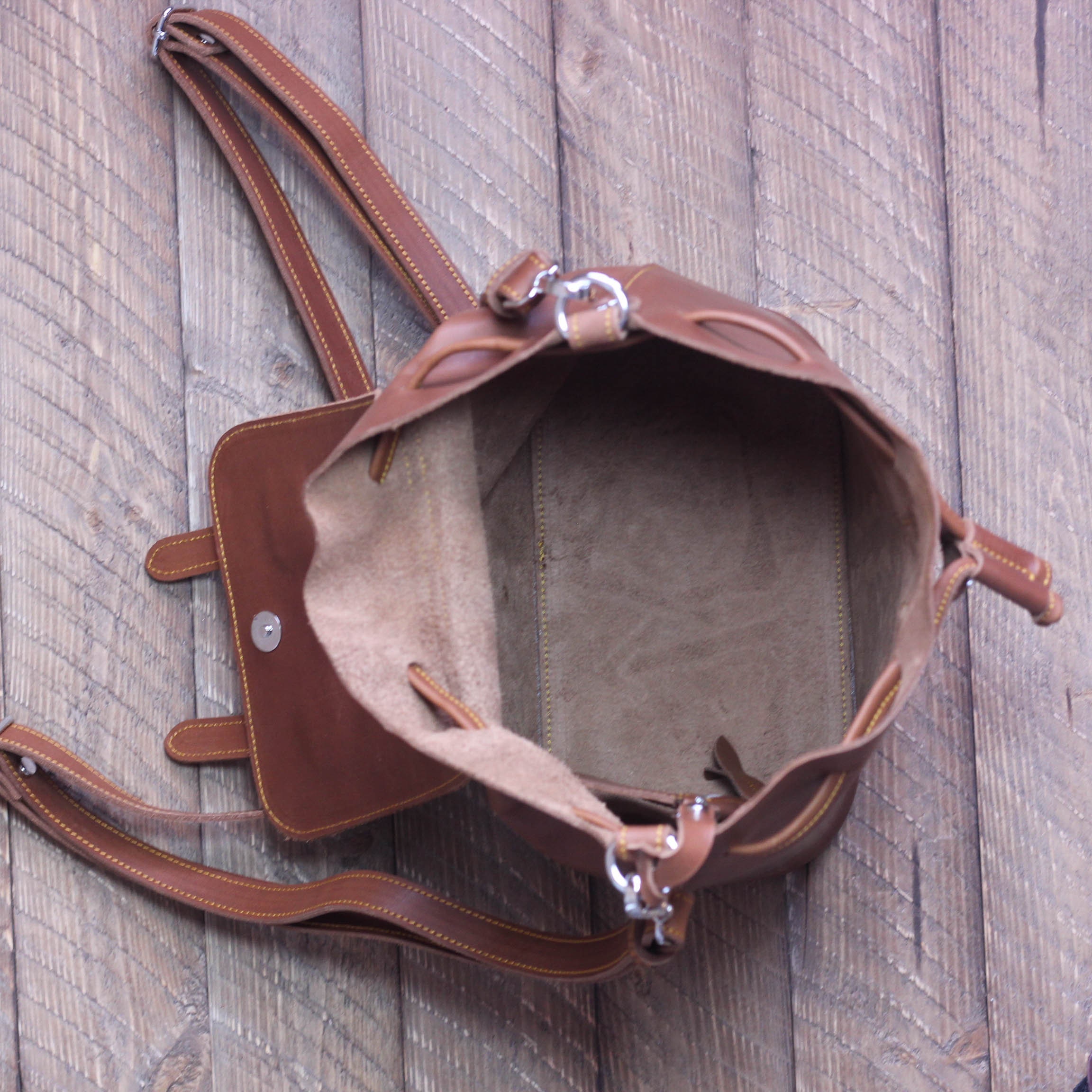 HUGE SALE 50% Leather Bucket Bag W Pouch Multi Functional - Etsy