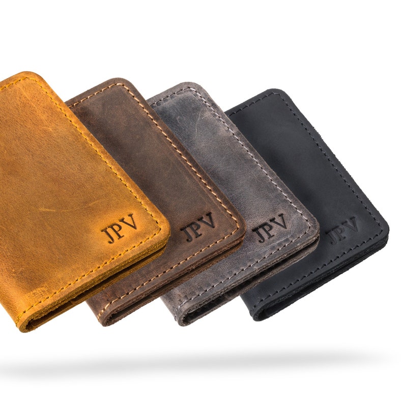 Personalized Leather Wallet Personalized Slim Credit Card - Etsy