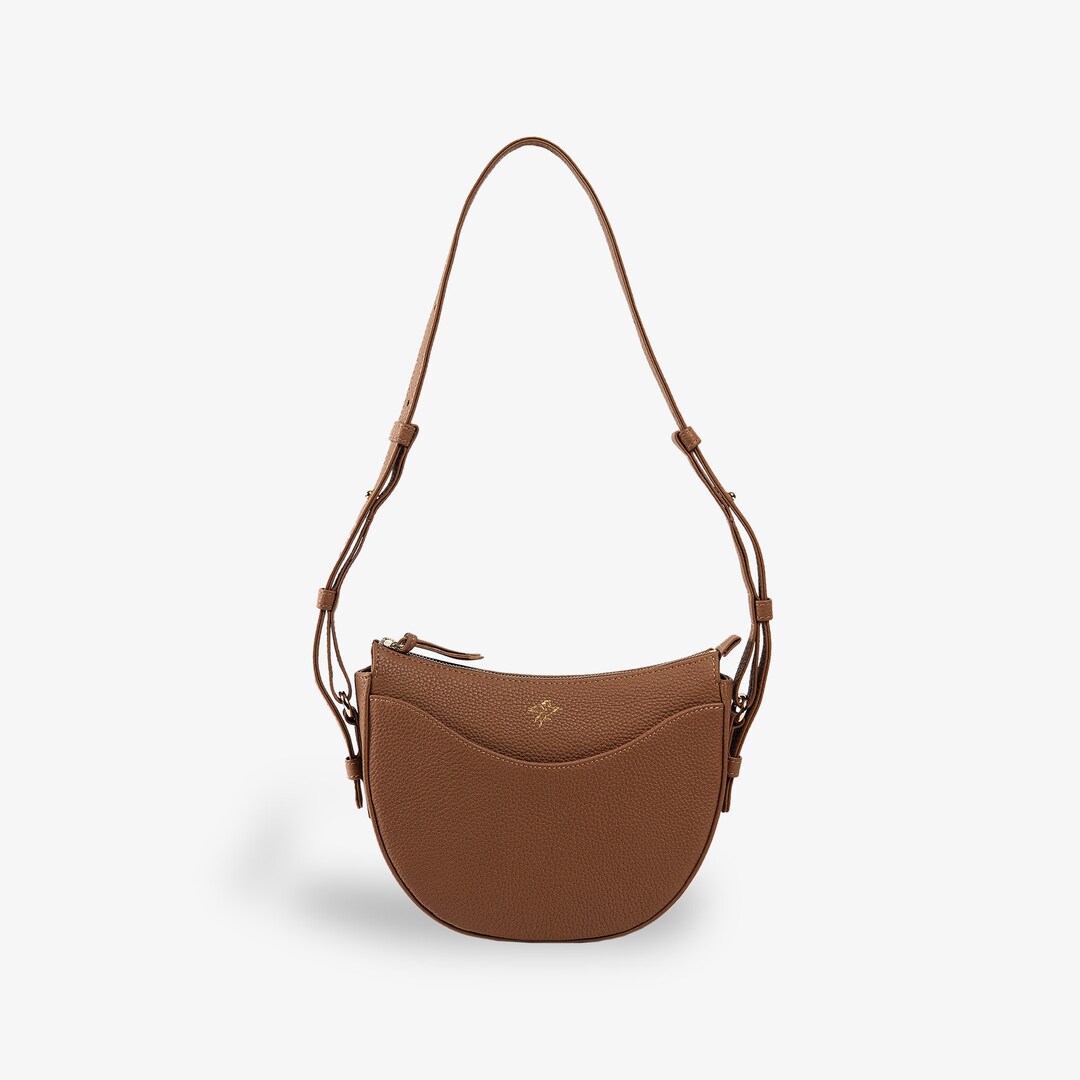 Pegai Leather Moon Shoulder Bag, Minimalist Bag for Ladies, Travel Bag ...