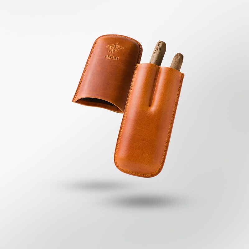 Leather Cigar Case - Etsy