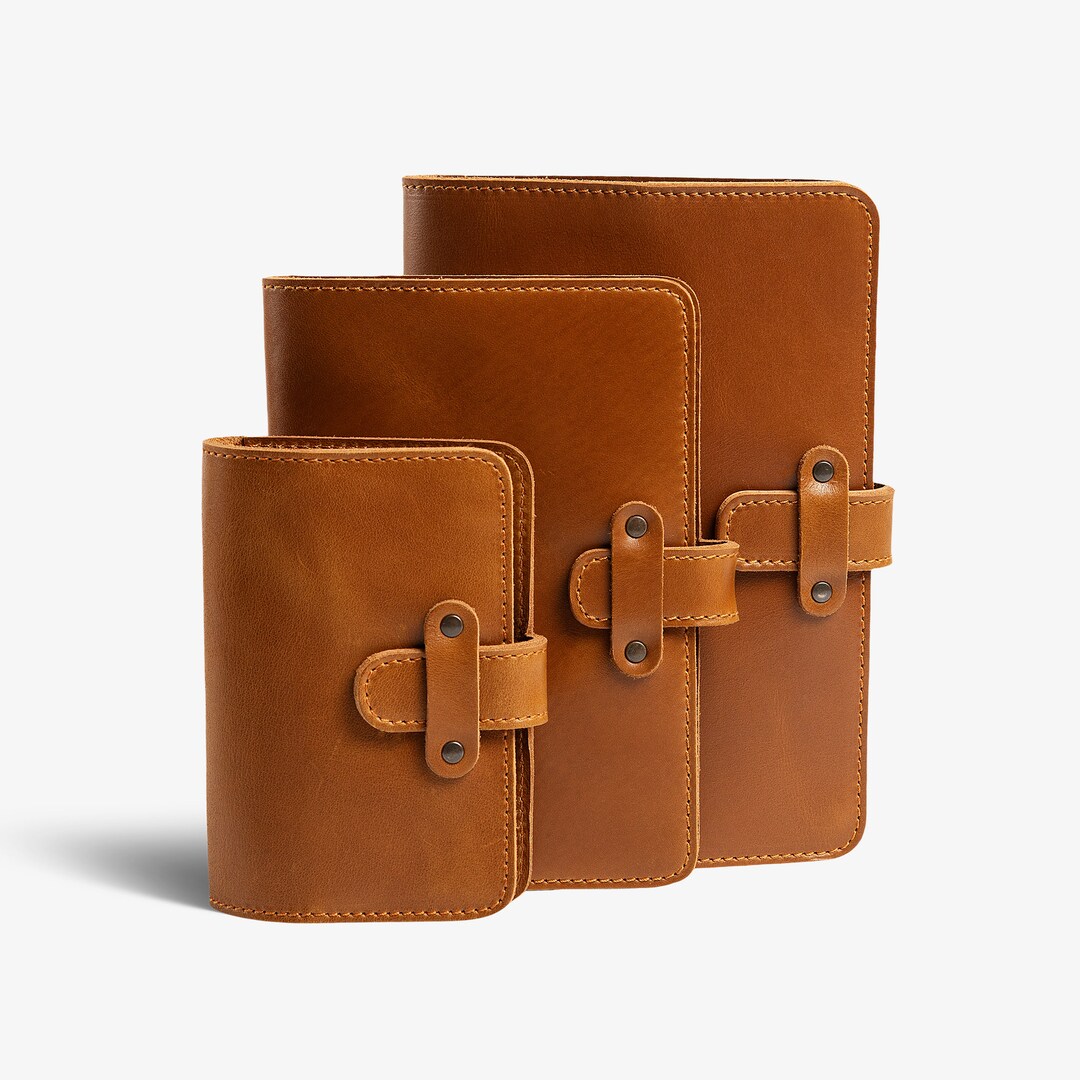 Personalized Leather Journal, Refillable Custom Notebook Cover, Travel ...