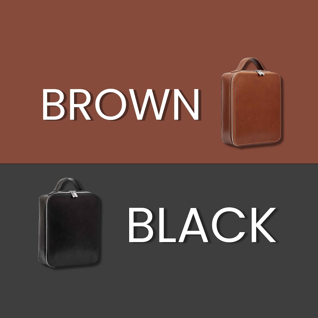 Pegai Leather Tech Organizer Bag, Travel Organizer Pouch / Case, Cable ...