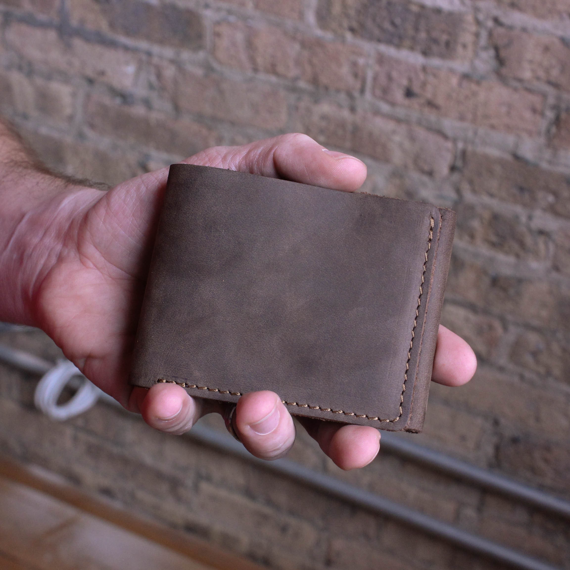 PERSONALIZED GROOMSMEN GIFT Trifold Rustic Leather Wallet | Etsy