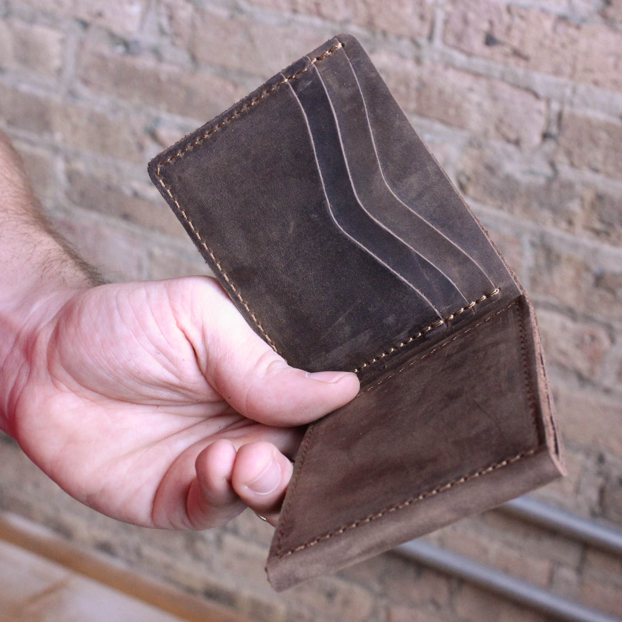 PERSONALIZED GROOMSMEN GIFT Trifold Rustic Leather Wallet | Etsy